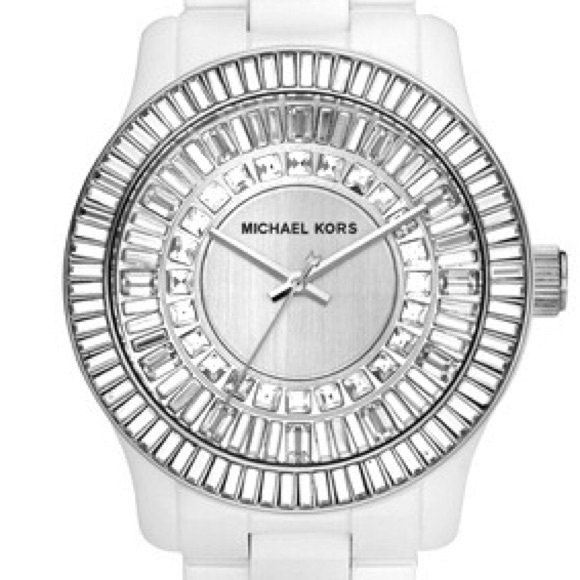 Michael Kors | Jewelry | Authentic Michael Kors White Watch | Poshmark